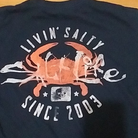 Salt Life | Shirts & Tops | Boys Salt Life Navy Blue Living Salty ...